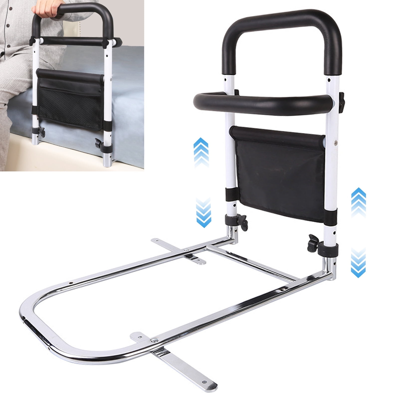 Bed Rails for Seniors Elderly Adults Safety, Adjustable Bed Assist Grab ...