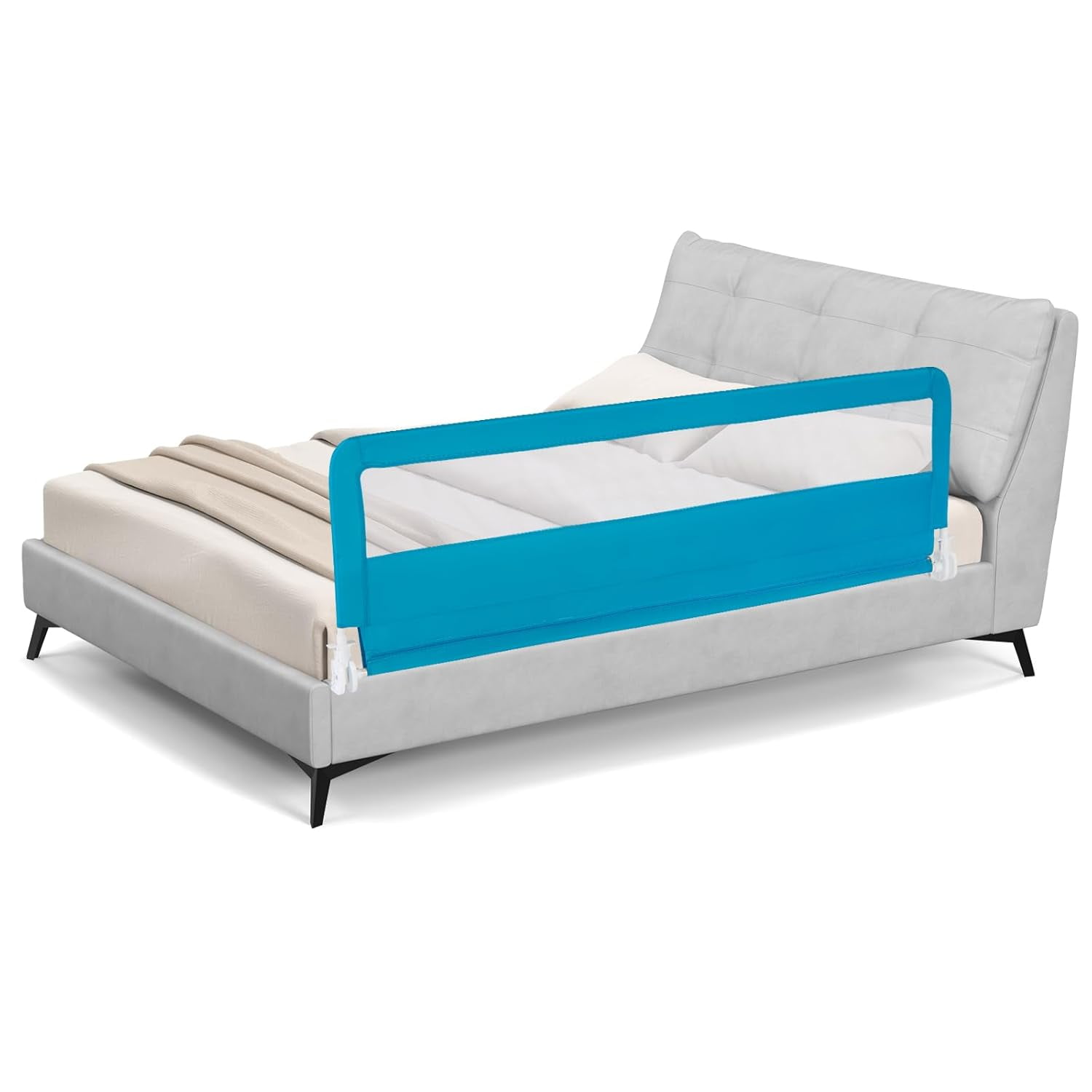 Bed Rails for Toddlers, 71'' Extra Long, Upgraded Swing Down Bed Guard ...