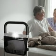 Adjustable Safety Bed Rails for Elderly with LED Light, Storage Pocket ...