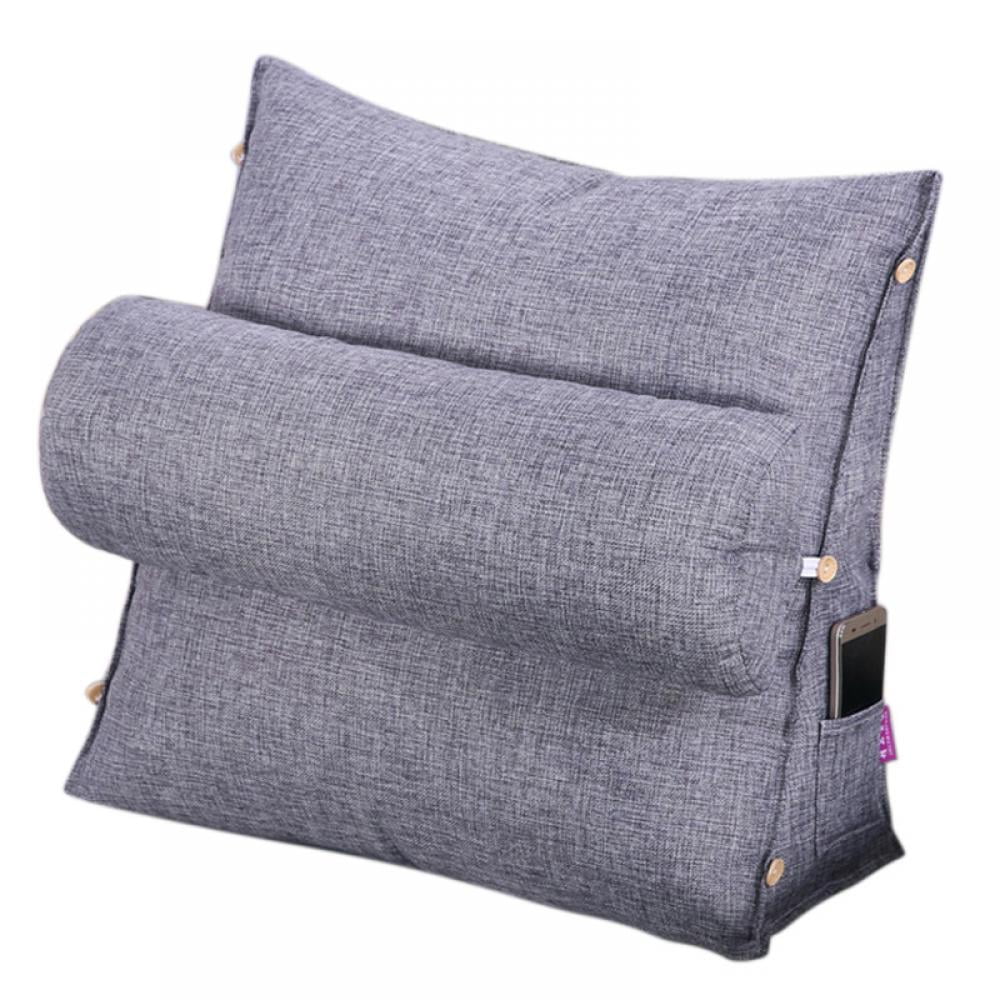 Large Backrest Armrest Bed Rest Reading Pillow - Bedrest Pillows with ...