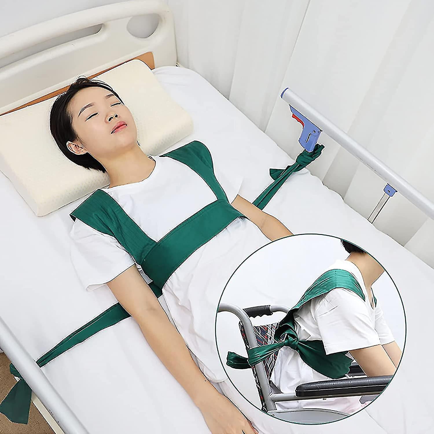 Bed Restraints For Elderly Patient, Safety Wheelchair Seatbelt Hospital ...
