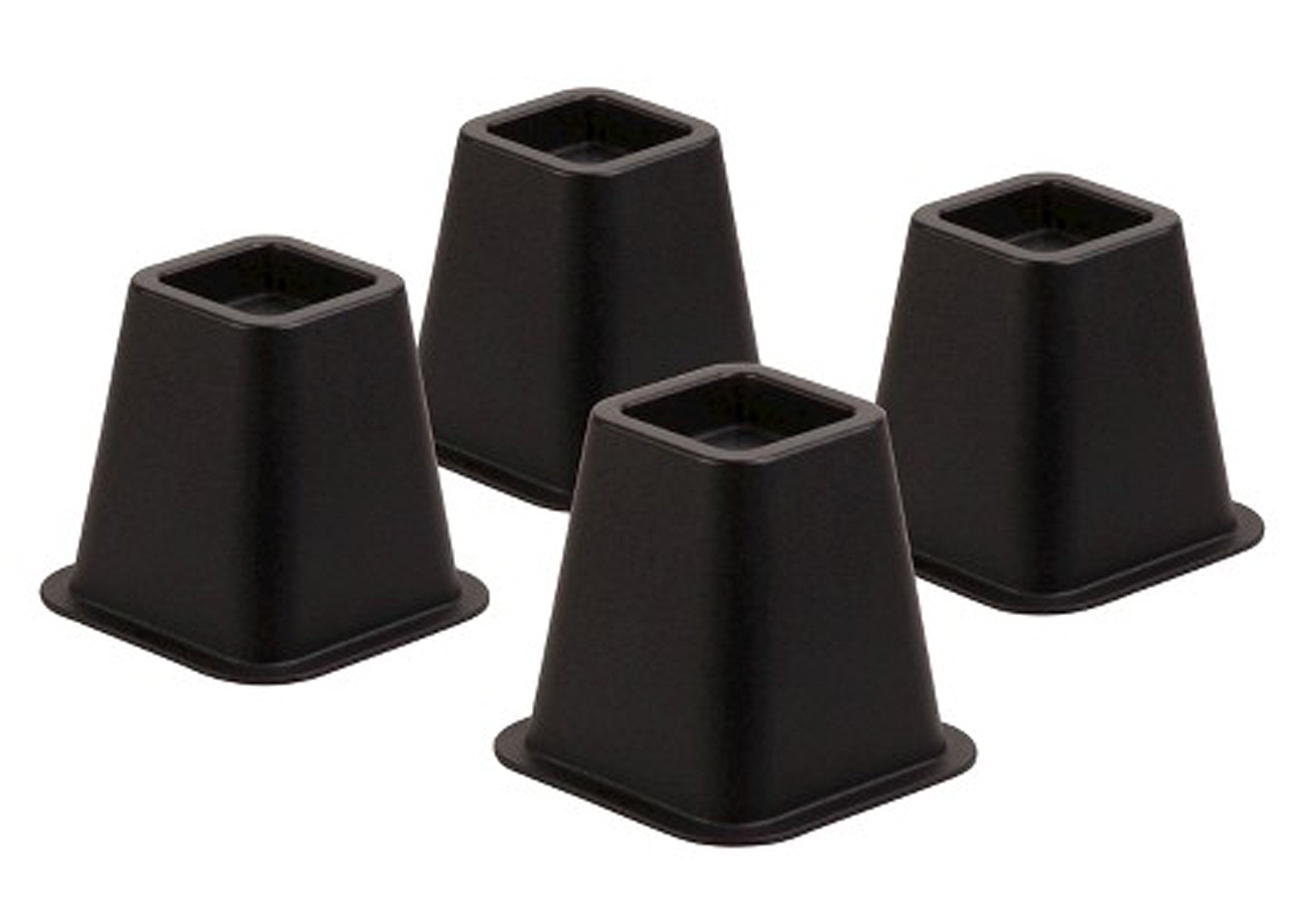 Bed Riser - Elevators Black (Black) (5.25"h x 6.25"dia. Elevates bed 6 ...