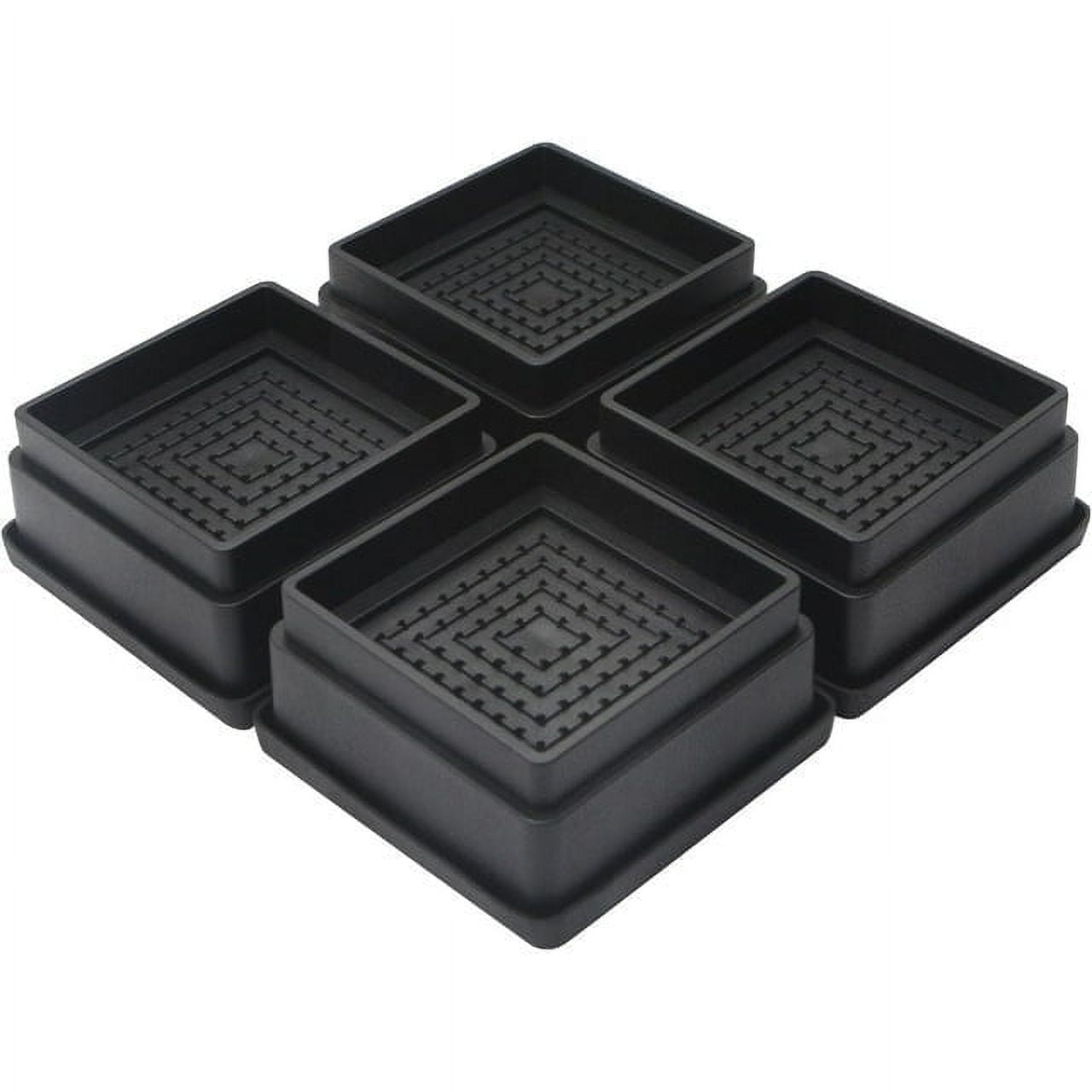 Bed Risers 1 inch, Set of 4, Adjustable Bed Furniture Risers 1 inch ...