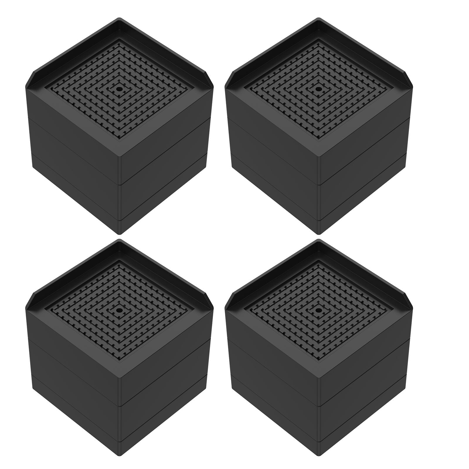 Bed Risers, 2.8 Inch (7.1cm) Stackable Furniture Risers, White, 4 Pack ...