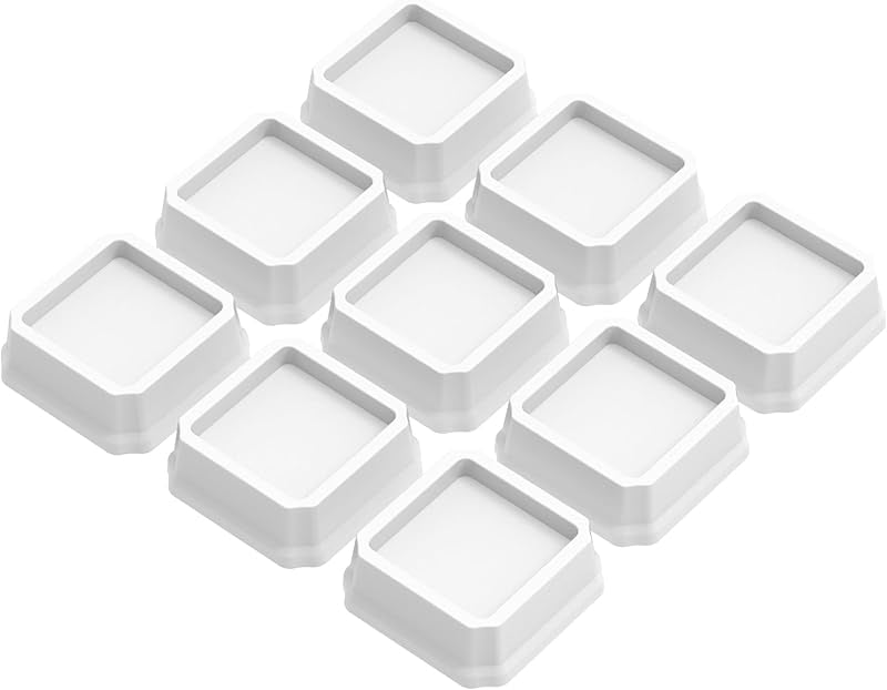 Bed Risers 2 Inch Heavy Duty Bed Elevators, Set of 6 Lifts Up 2000 lbs ...