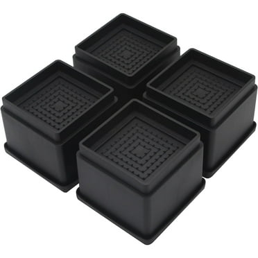 "Lzvxtym Heavy Duty 4 Pack Bed Risers, Adjustable Round Furniture Leg ...