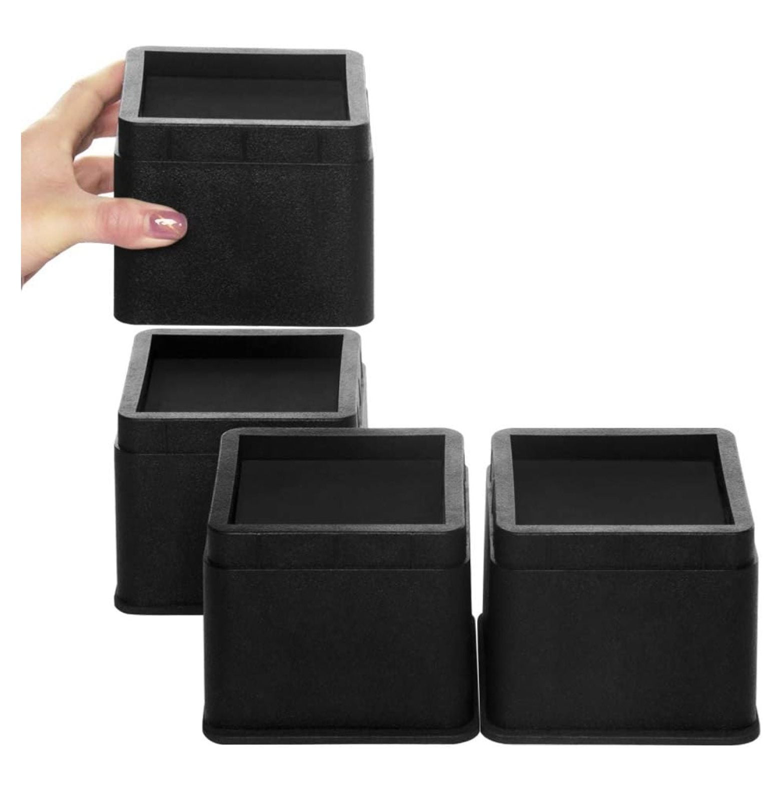 Bed Risers 3 Inch Adjustable Heavy Duty Furniture Risers for Sofa Couch ...