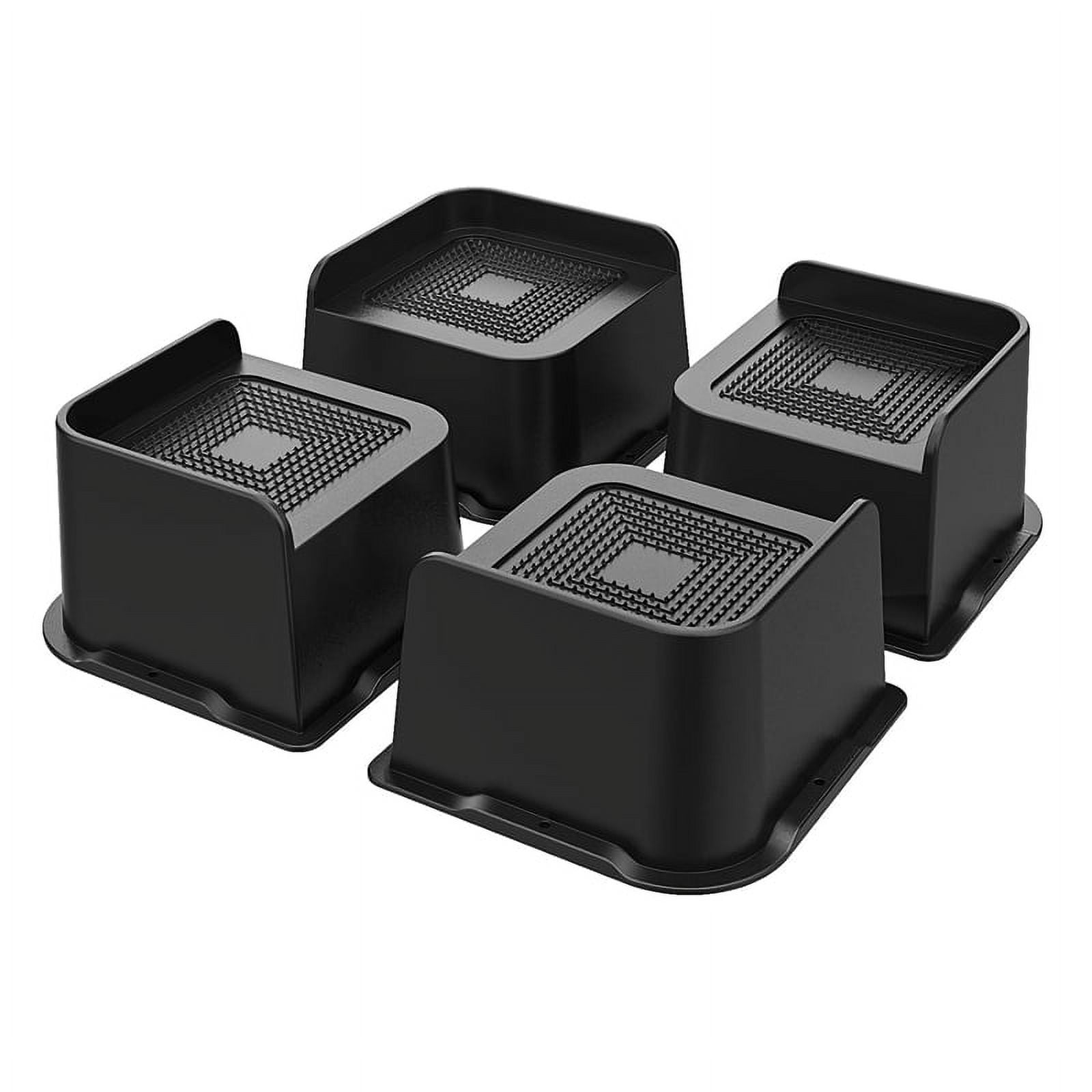 Bed Risers 3 Inch Heavy Duty, 4.8x4.8In Wide Opening Furniture ...