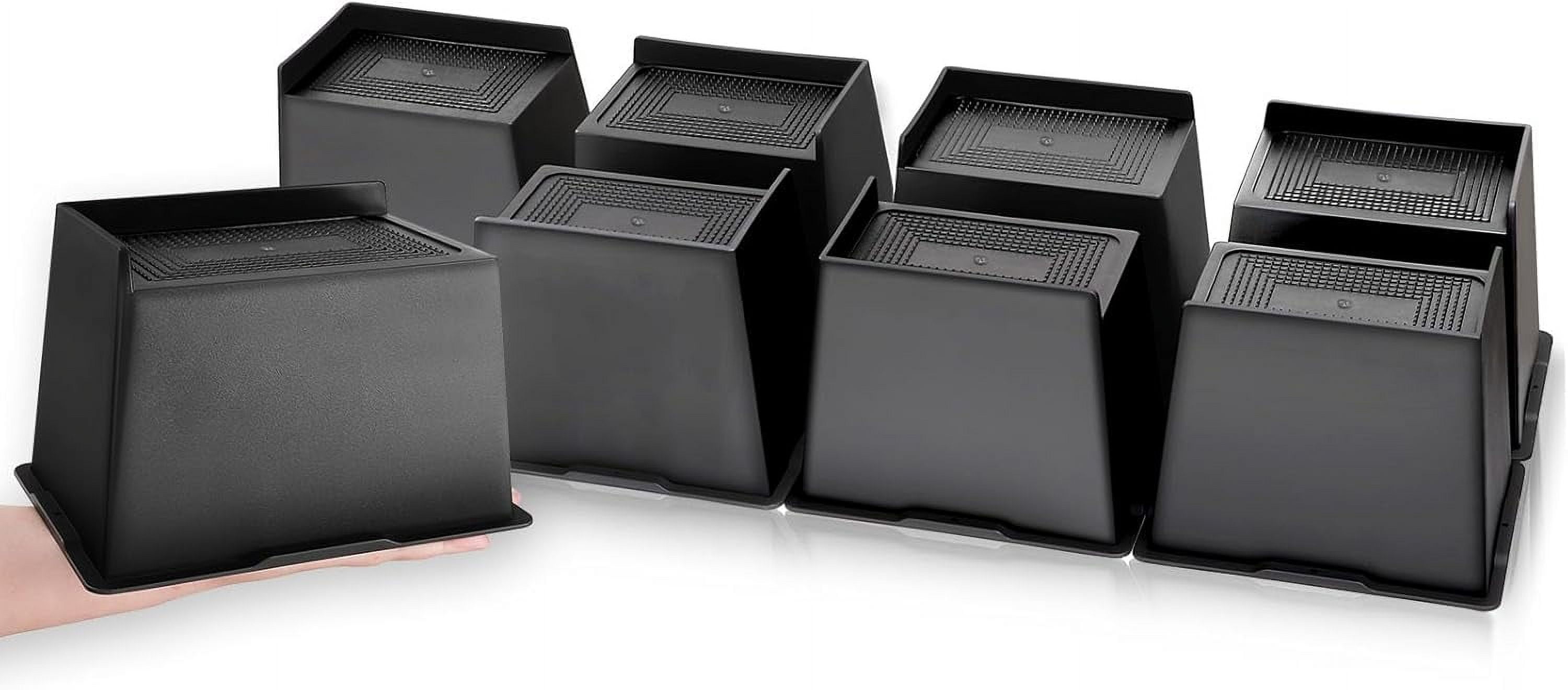 Bed Risers 4 Inch, 6 Inch Heavy Duty, Oversized Furniture Risers ...