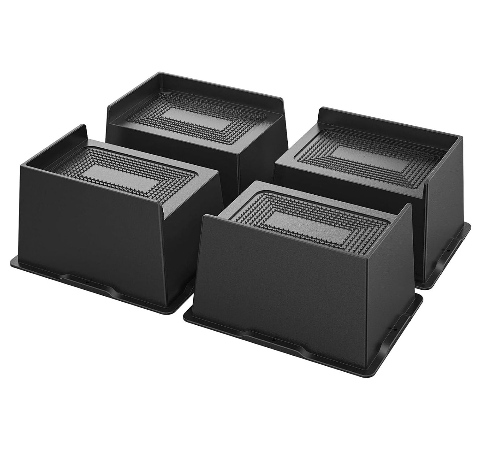 Bed Risers 4 inch Rectangular 2023, L Shape Wide Opening Furniture ...