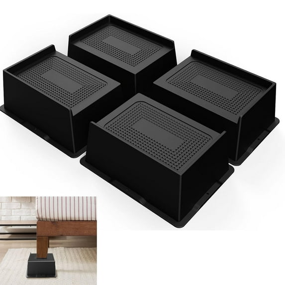 Bed Risers 2 Inch Heavy Duty, Oversized Furnitures Risers 2 inch ...