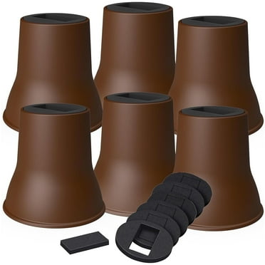 MQ 4 Inch Bed Risers, 4 Pack Black, 7000LBs Support, Oversized ...