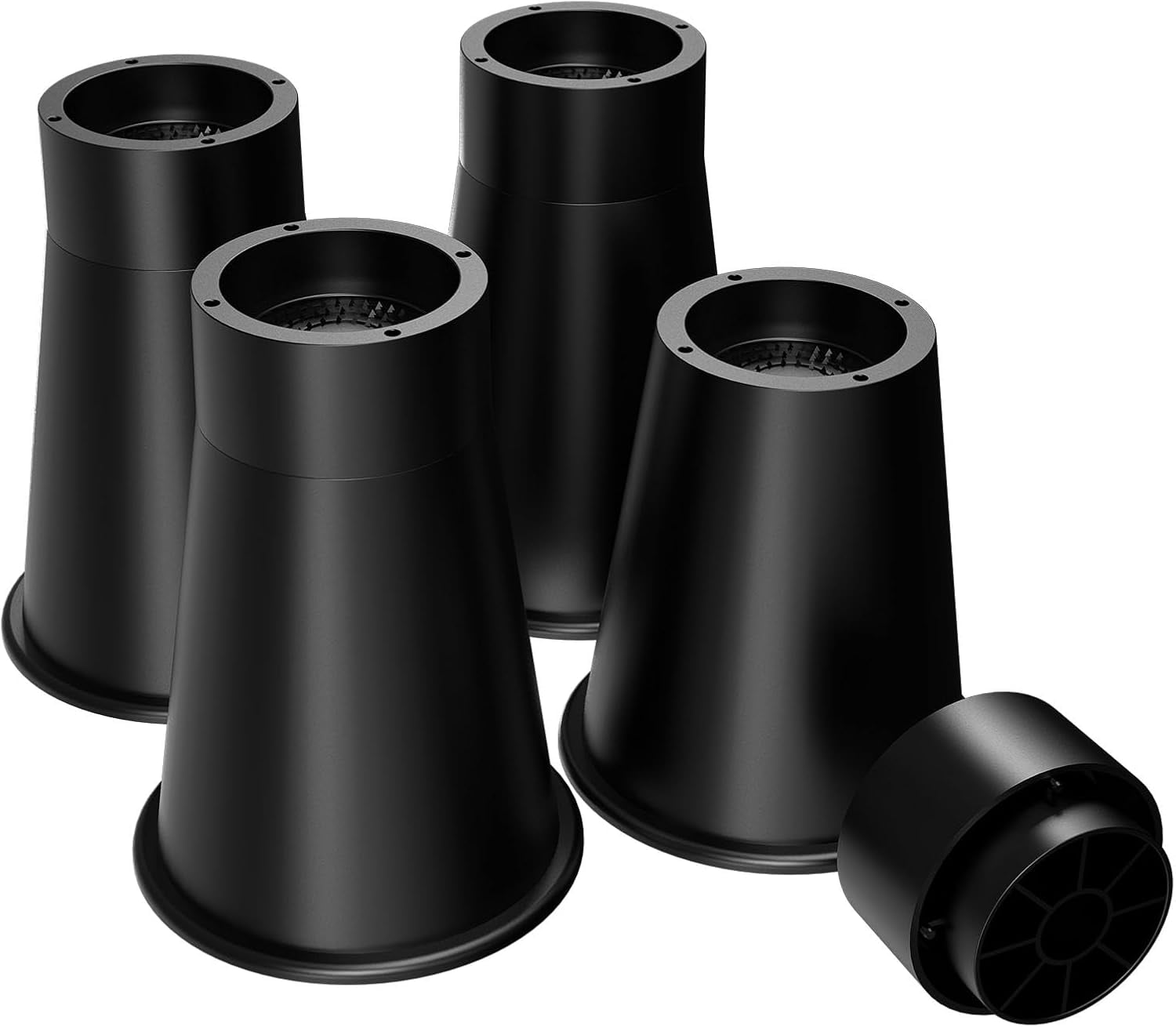 Bed Risers 8 Inch Heavy Duty, 6 inche + 2 inches Adjustable Furniture ...