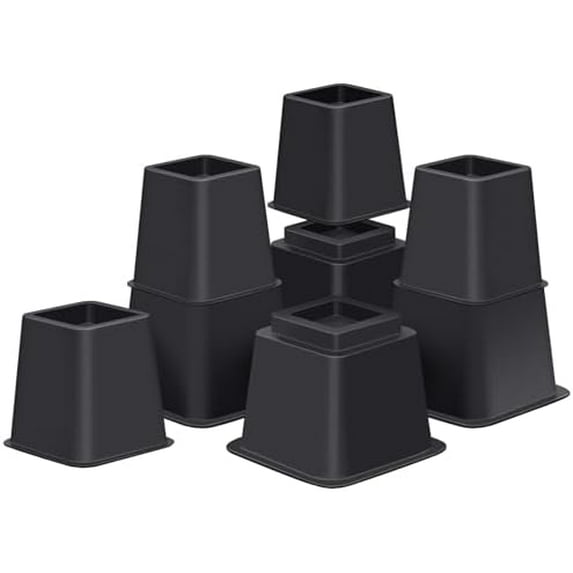 Bed Risers 8 inch Heavy Duty,Elevation in Heights 3, 5, 8 Inch ...