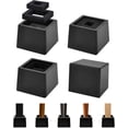 Bed Risers Heavy Duty, 3" H(Inner 2" H), 1" Raised Edge, Loading 2600 ...