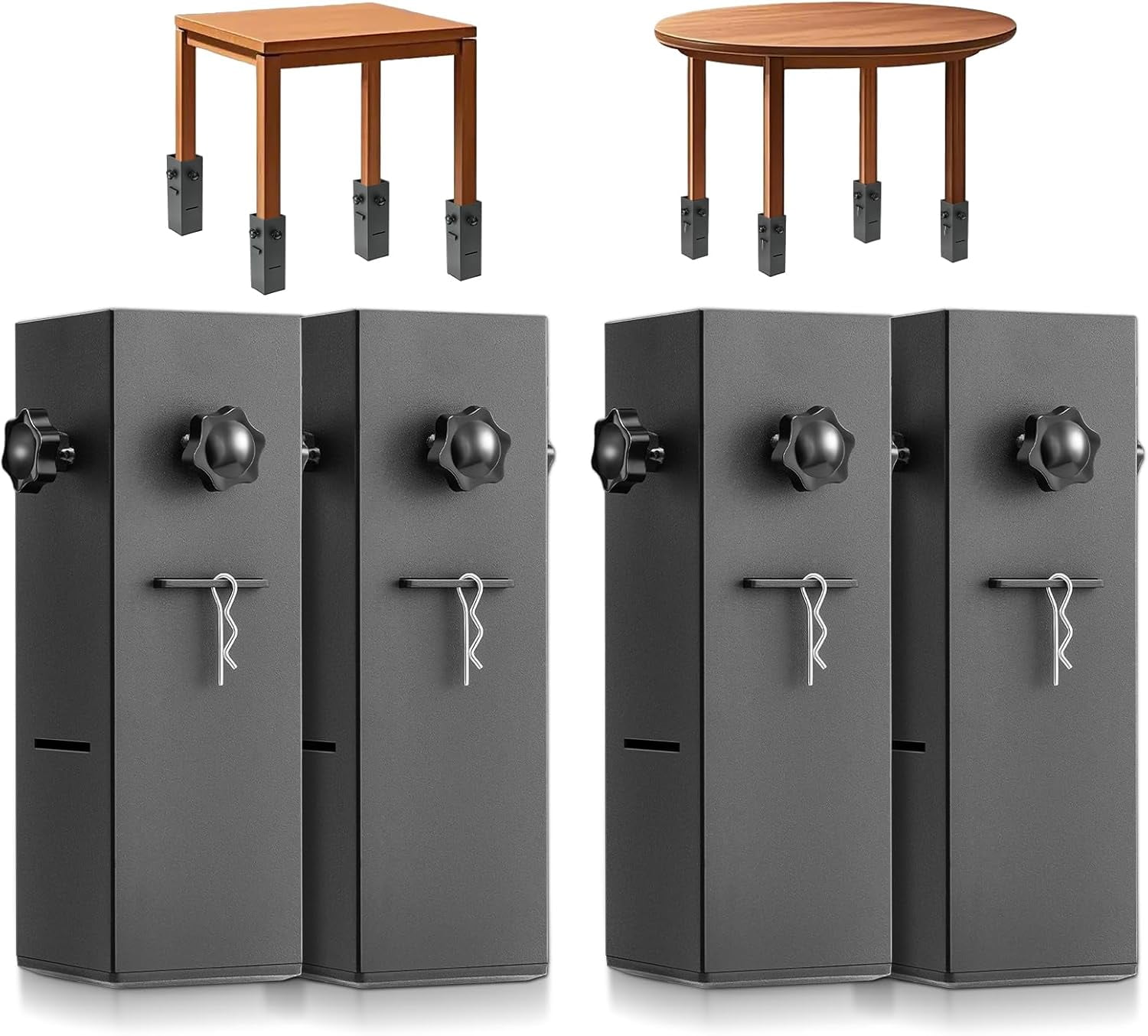 Bed Risers,Heavy Duty Table Leg Extenders for Desk,Adjustable Leg ...