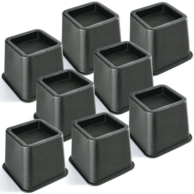 Bed Risers Set of 8,3 Inch Heavy Duty,Furniture Risers for Sofas ...