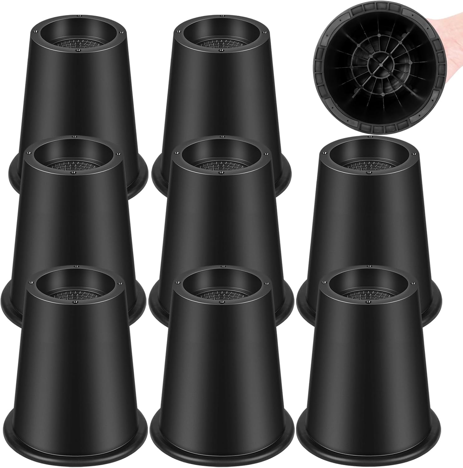 Bed Risers for Storage ，Home Round Bed Risers Heavy Duty Furniture ...