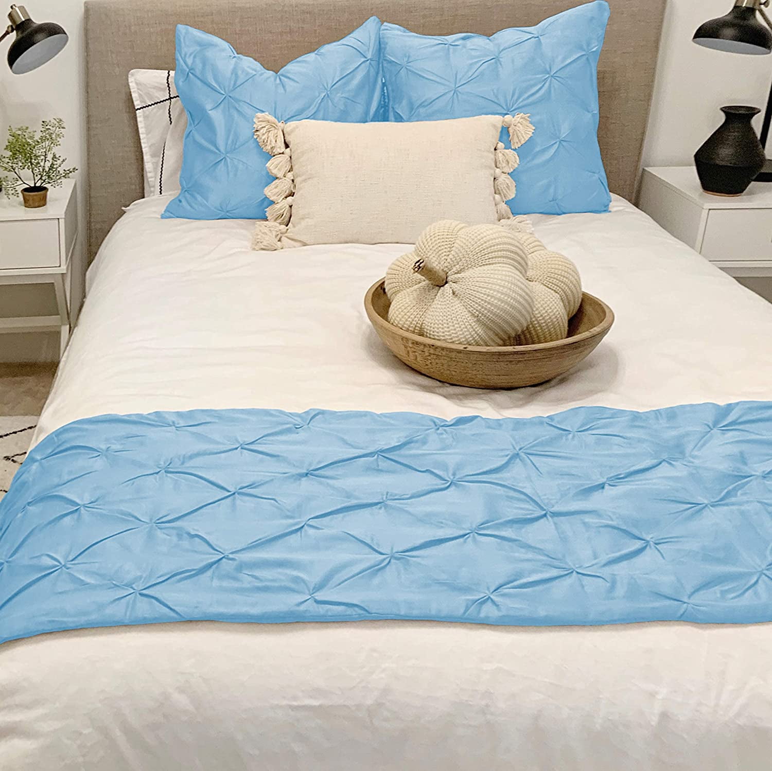 Bed Runner 1 Piece, 400 Thread Count, 100% Egyptian Cotton, Super Soft ...