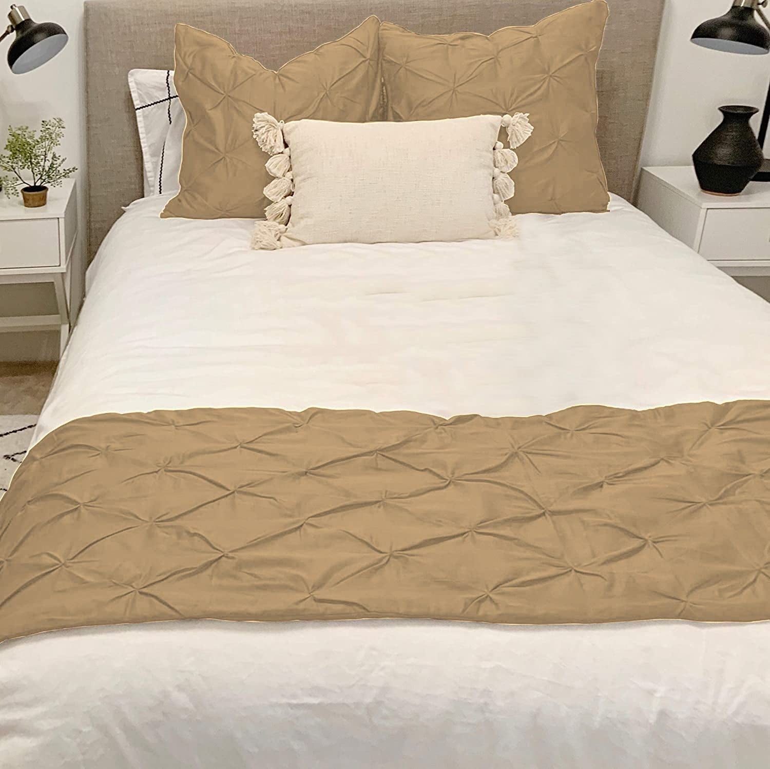 Bed Runner 1 Piece, 400 Thread Count, 100% Egyptian Cotton, Super Soft ...