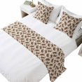 Bed Runner for Cal King Size Bed, Orange Tiger 3 Pcs Bedding Runner Set ...