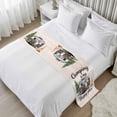 Bed Runner Camping Is My Happy Place Bedding Scarves Soft Decorative ...