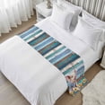 Bed Runner Farm Piggy Sunflower Bedding Scarves Soft Decorative Bed ...