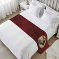 Bed Runner Farmhouse Chicken Rooster Cock Bedding Scarves Soft ...