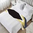 Bed Runner Geometric Stripes Bedding Scarves Soft Decorative Bed Flag ...