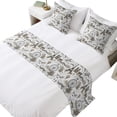 Bed Runner for King Size Bed, Vintage Eiffel Tower 3 Pcs Bedding Runner ...