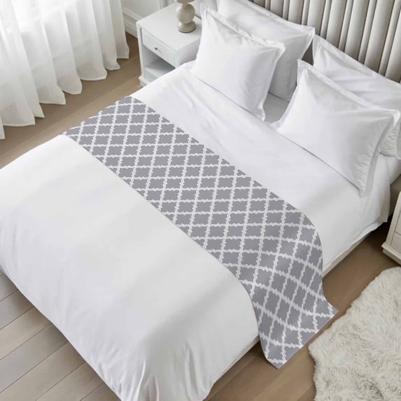 Bed Runner Moroccan Pattern Bedding Scarves Soft Decorative Bed Flag ...