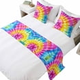 Bed Runner for Queen Size Bed, Colorful Boho 3 Pcs Bedding Runner Set ...