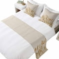 Bed Runner for Queen Size Bed, Fall Wheat 3 Pcs Bedding Runner Set - 1 ...