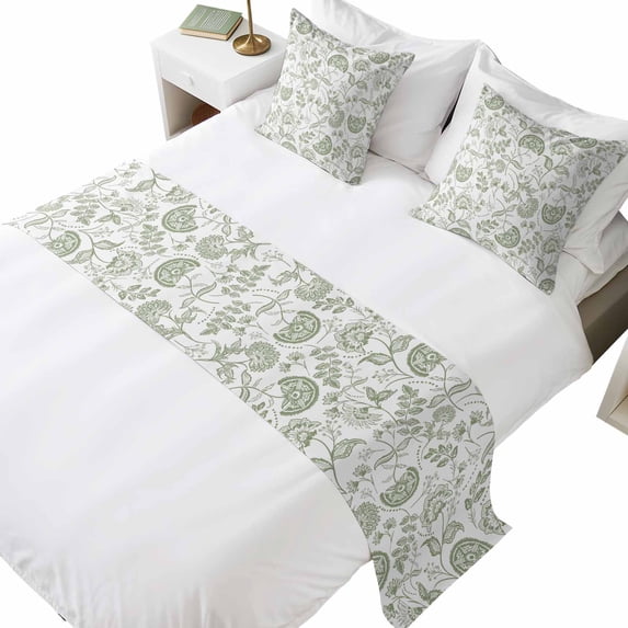 Bed Runner for Queen Size Bed, Farmhouse Spring Decorative Beds Runners ...