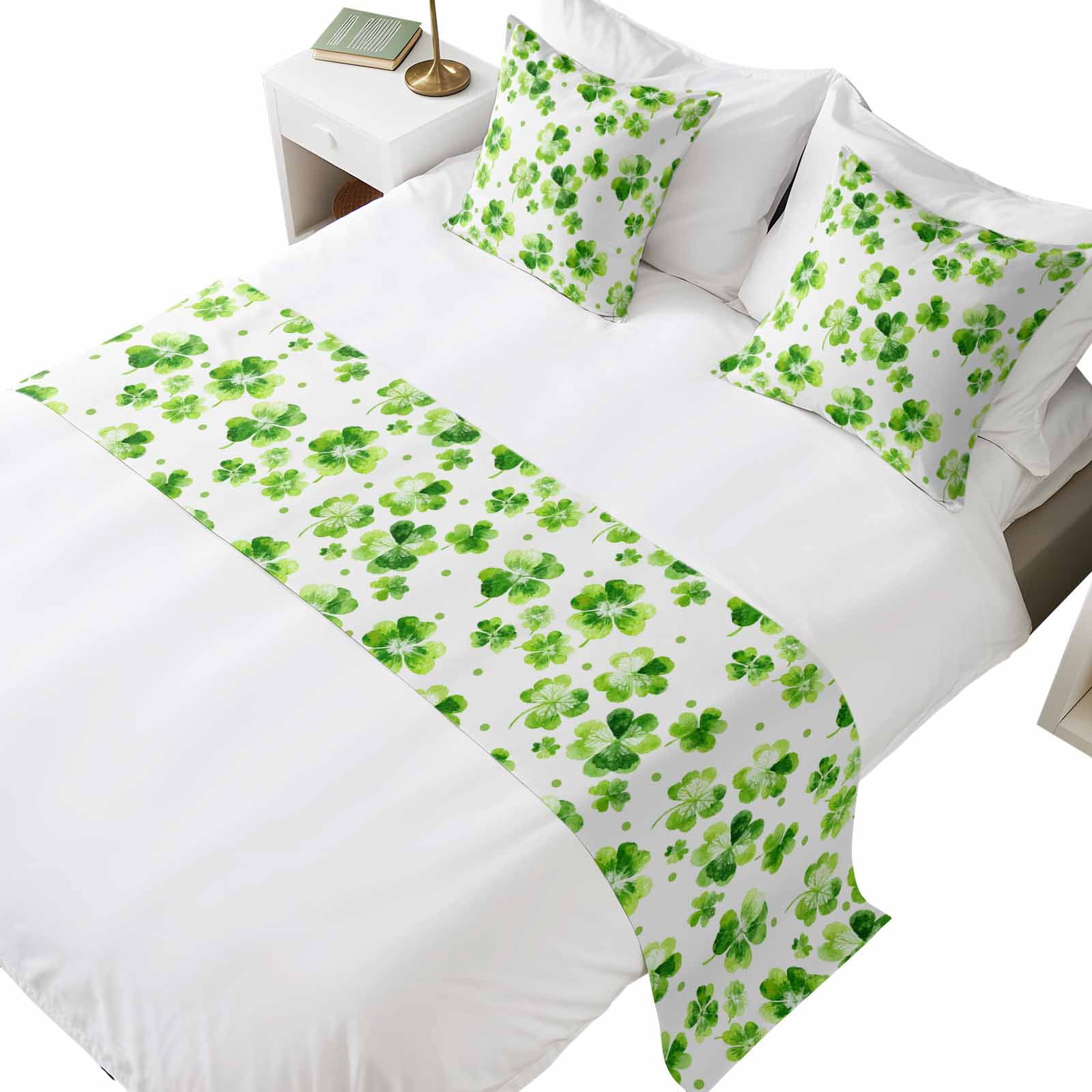 Bed Runner for Queen Size Bed, St. Patrick's Day Decorative Beds ...