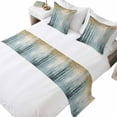Bed Runner for Queen Size Bed, Summer Forest 3 Pcs Bedding Runner Set ...