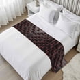 Bed Runner Red Black Cubes Bedding Scarves Soft Decorative Bed Flag ...