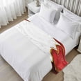 Bed Runner Red Marble Bedding Scarves Soft Decorative Bed Flag White ...