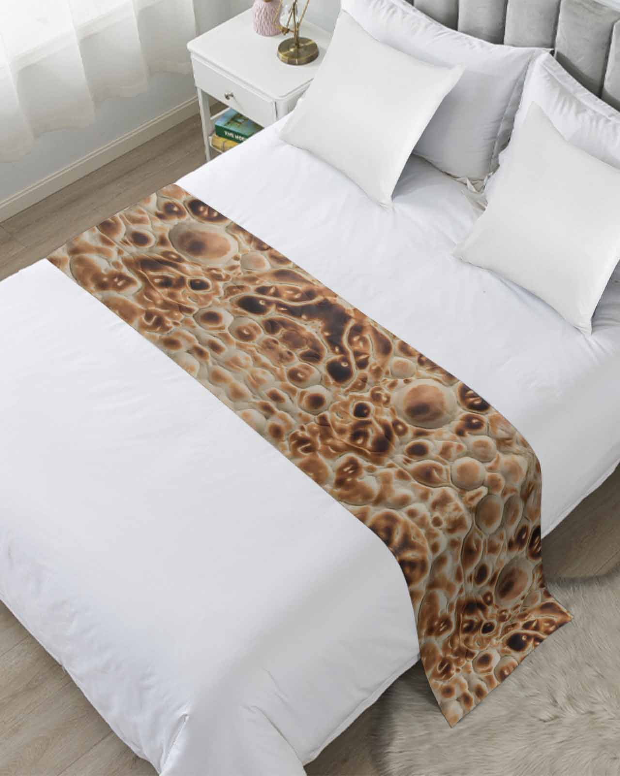 Bed Runner Scarf for King Size Bed, Bread Beds Scarf Throws for Foot of ...