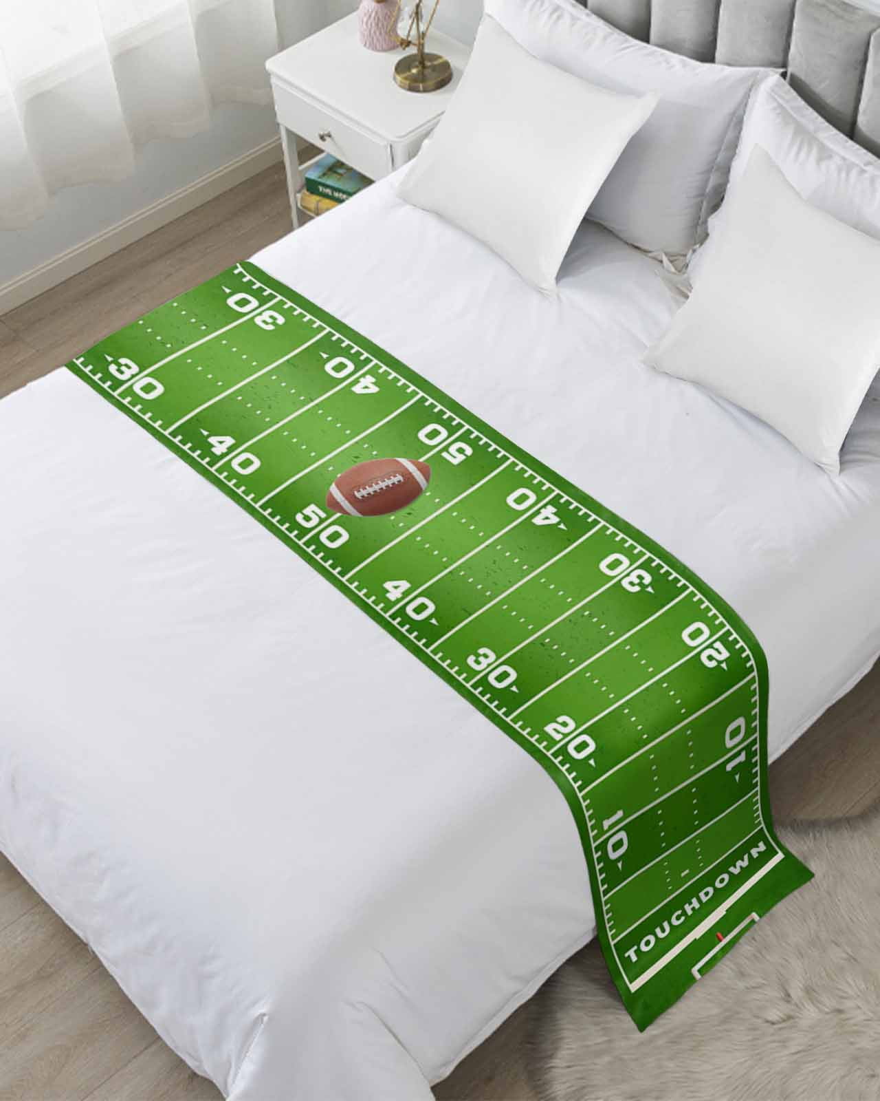 Bed Runner Scarf for King Size Bed, Rugby Sport Beds Scarf Throws for ...