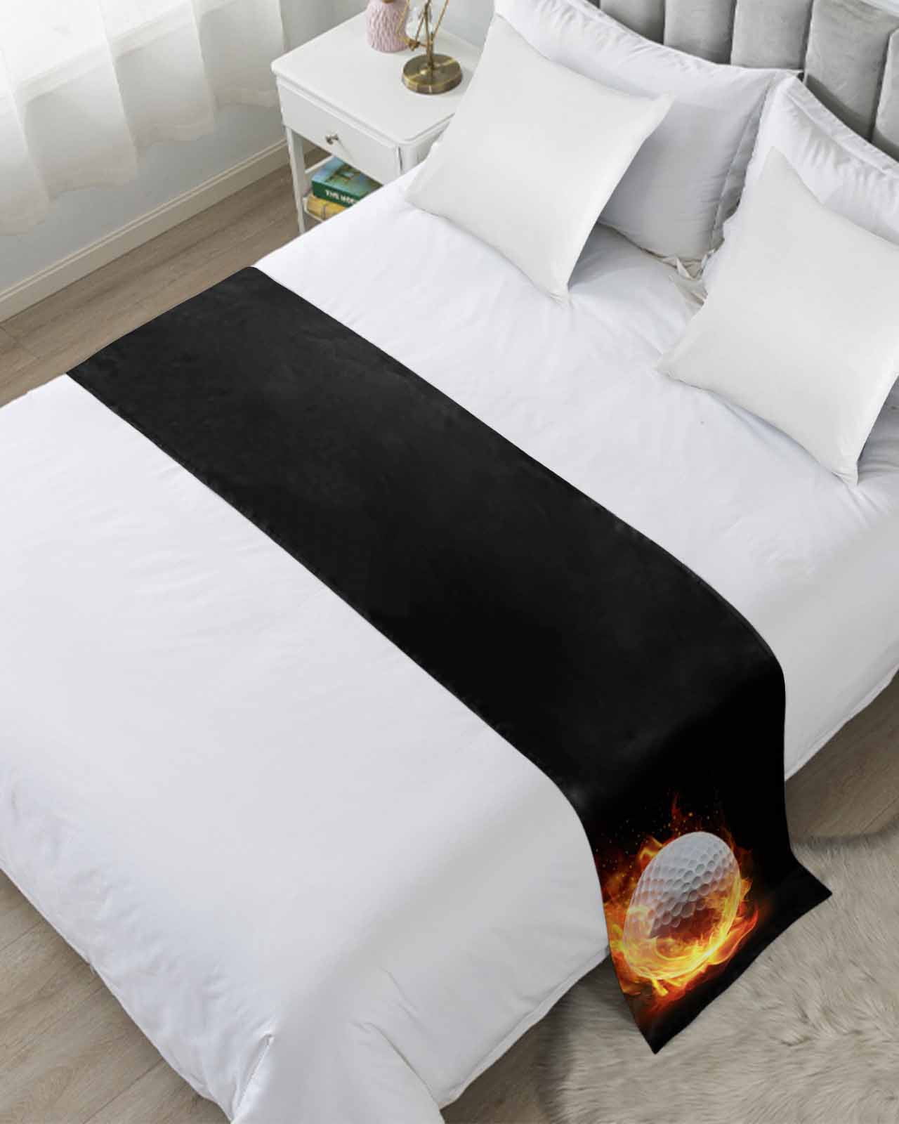 Bed Runner Scarf Twin Size, Golf Ball Stain Bed Runners & Scarves for ...