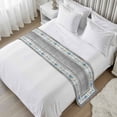 Bed Runner Starfish Shell Frame Bedding Scarves Soft Decorative Bed ...