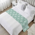 Bed Runner Tropical Palm Trees Bedding Scarves Soft Decorative Bed Flag ...