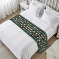 Bed Runner Tulip Daisy Floral Bedding Scarves Soft Decorative Bed Flag ...