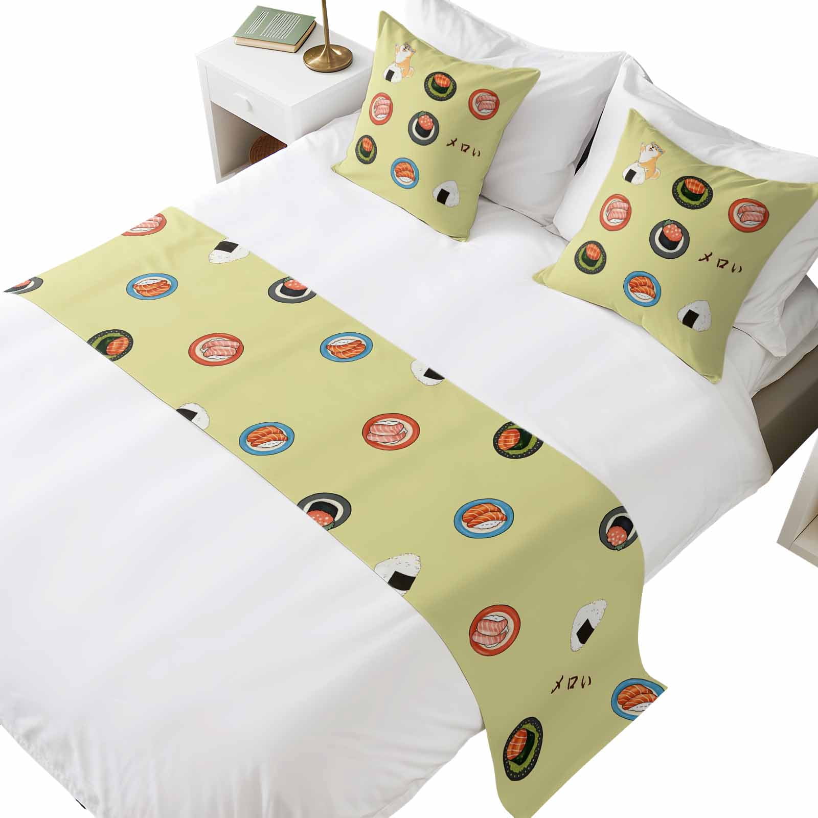 Bed Runner for King Size Bed, Decorative Beds Runners and 2 Matching ...