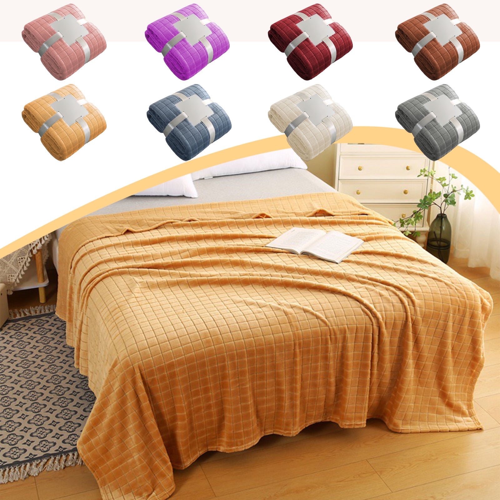 Bed Savings! InsCrazy Cooling Blankets for Hot Sleepers Lightweight ...
