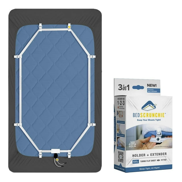 Bed Scrunchie Sheet Holder Straps with Elastic Clamps for Secure ...