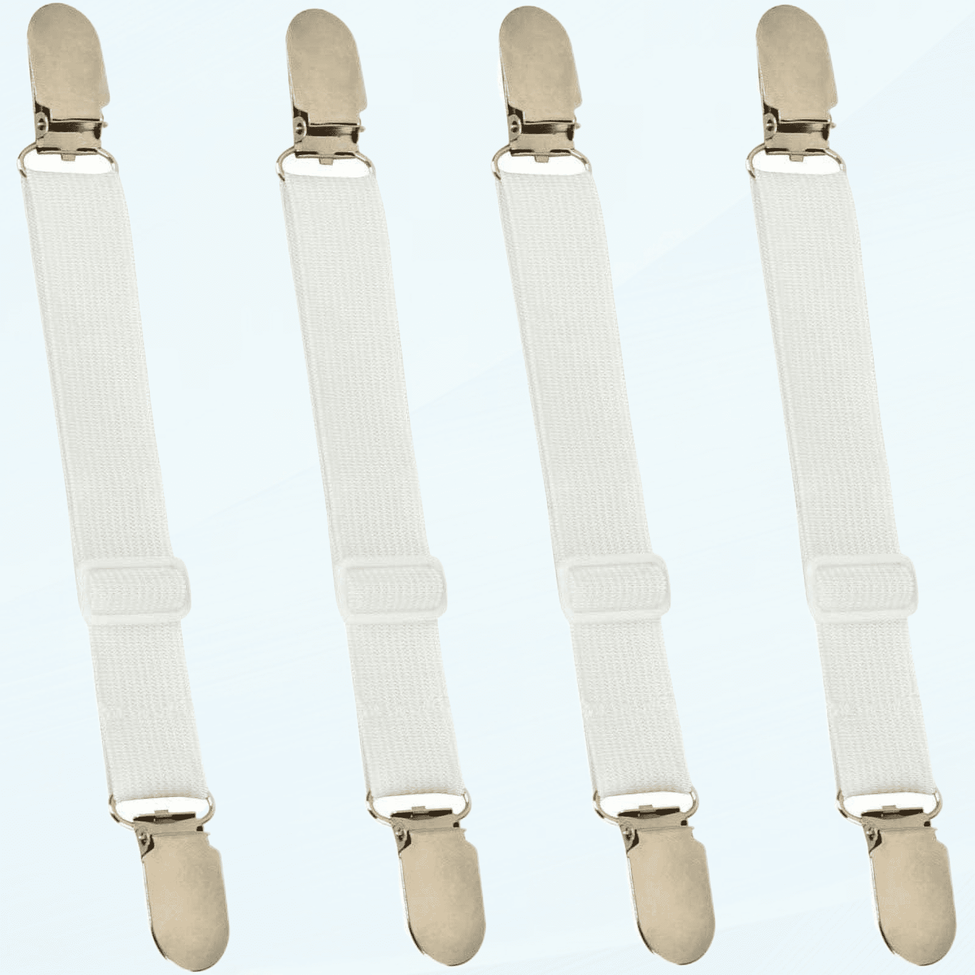 Bed Sheet Clips Straps Sheet Holder Mattress Clips, 4 Pcs Adjustable ...
