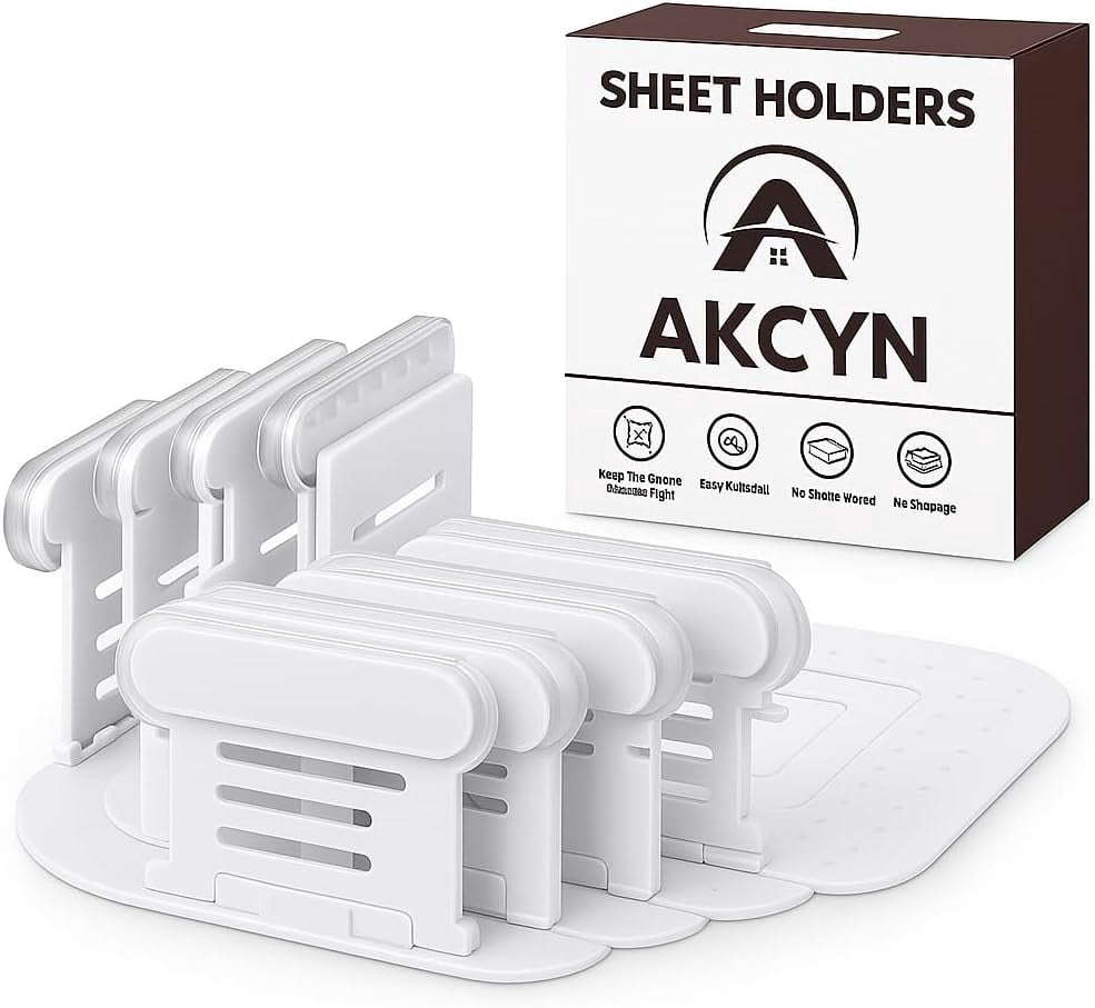 Bed Sheet Holders for Corners — 4-Pack Sheet Suspenders & Sheets Holder ...