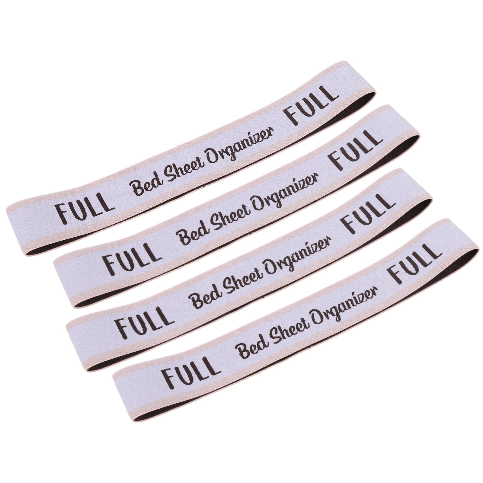 Bed Sheet Organizer Bands, 4 Pieces, White & Pink (FULL) - Walmart.com